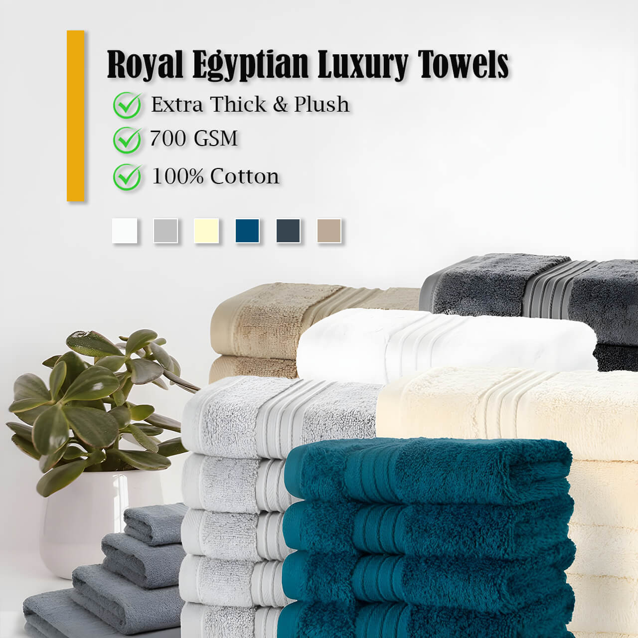 700 GSM Royal Egyptian Luxury Towels