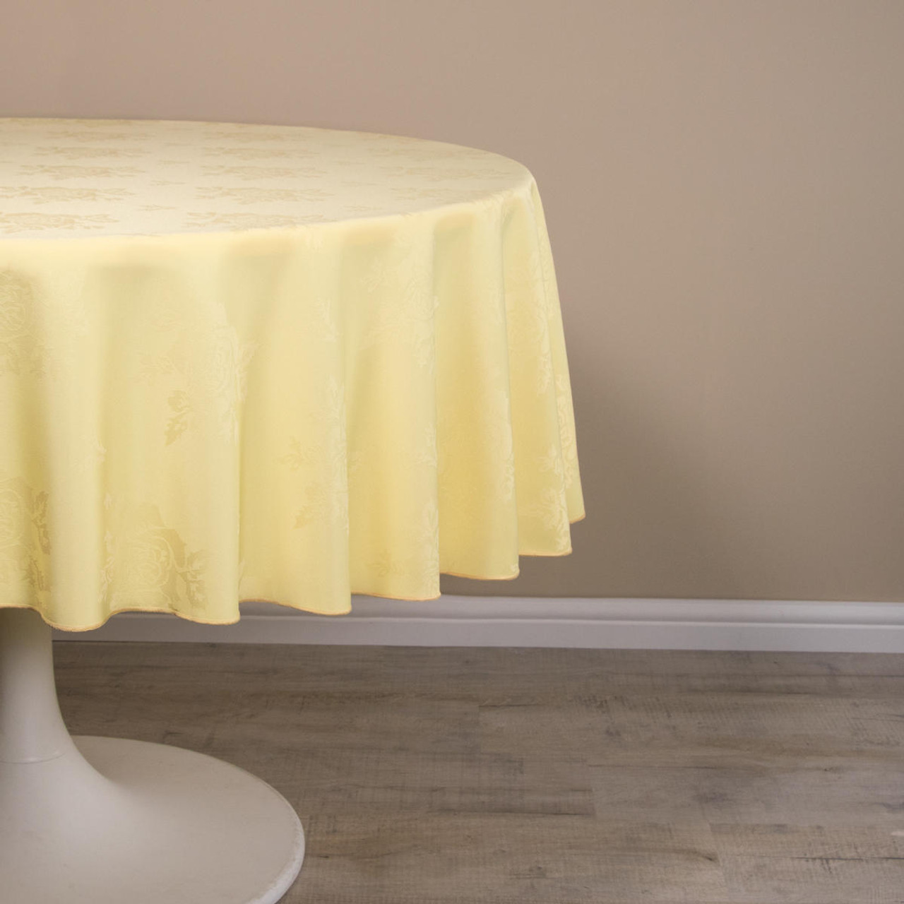Low Cost Damask Rose Round Tablecloths Best Quality With Price Promise